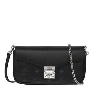 MCM Crossbody Bags - Tracy Vi Lthr Mix Crossbody Mni Bk - Gr. unisize - in Schwarz - f&uuml;r Damen