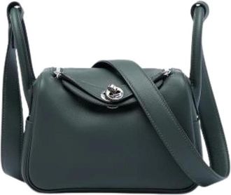 Herm&egrave;s Pre-owned Mini Lindy - Femme - Pre-owned - Vert - Taille: ONE Size
