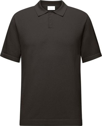 Drykorn Unifarbenes Strick-Poloshirt aus Baumwolle, Regular Fit in