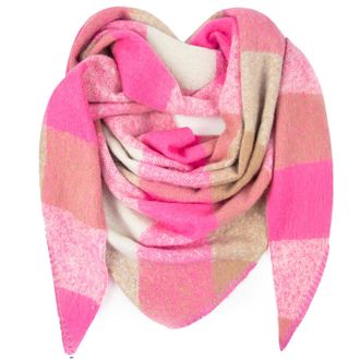 Glamexx24 Schal Damen Unisex Halstuch XXL Poncho Dreieckige Form Trendfarben Winterschal Kariert Schal Viele Variationen