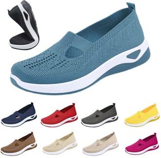 Generic Slip On Sneakers pour femme, chaussures d&eacute;t&eacute; confortables, orthop&eacute;diques, chaussures de marche d&eacute;t&eacute;, chaussures de marche l&eacute;g&egrave;res, respirantes, chauss