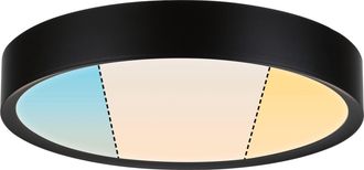 Paulmann 71086 LED Deckenleuchte Selection Bathroom Tega IP44 White Switch 1200lm 230V 22,5W Schwarz matt Badleuchte Badleuchte