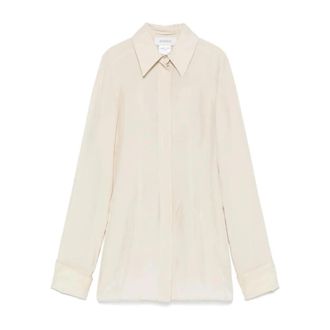 Sportmax Seidenmischungshemd - - Blouses & Shirts - Damen - Beige - M
