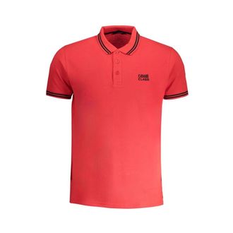 Cavalli Cotton Polo Shirt - - Tops - Herren - Rot - L