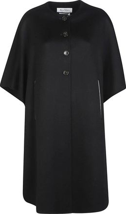 Max Mara Femme, Vestes, Noir, Taille: 38/40 FR Cape Moriana Longue