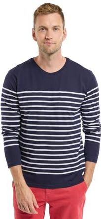 Armor Lux Marini&egrave;re col Bateau en Coton l&eacute;ger