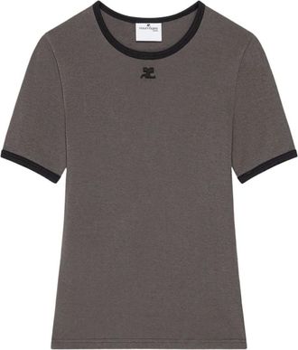 Courrèges Femme, Tops, Gris, Taille: 42 FR T-shirts et Polos Gris