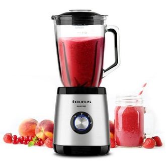 Taurus Taurus Magnum 1300 - Mixeur blender 1300W, pichet en verre de 1,5L, 4 lames amovibles en acier inoxydable, broyeur &agrave; glace, sans bpa, lavable au lave-