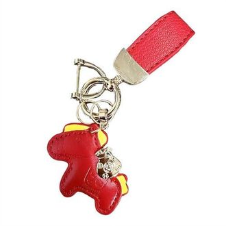 Generic Porte-cl&eacute;s en cuir pour sac &agrave; main, sac fourre-tout, Rouge, taille unique