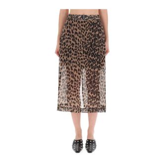 Baum Und Pferdgarten Jupe Midi Pliss&eacute;e Imprim&eacute; L&eacute;opard - Femme - Jupes - Multicolore - Taille: 38 FR
