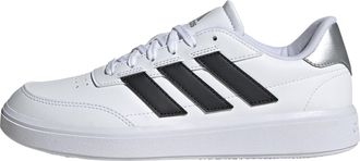 adidas Damen Courtblock Shoes, Cloud White / Core Black / Silver, 38 2/3 EU