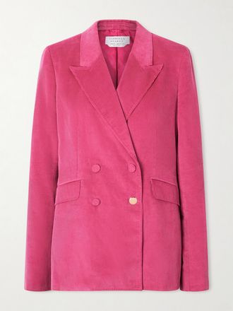 Gabriela Hearst Angela Blazer Aus Baumwollcord - Pink