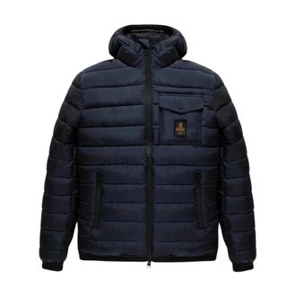RefrigiWear Homme, Vestes, Bleu, Taille: L Hooded Nylon Jacket