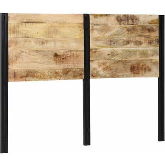 vidaXL Kopfteil 140 cm Massivholz Mango und Eisen vidaXL869224