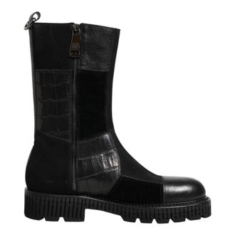 Dolce & Gabbana Kurze Stiefel - - Shoes - Herren - Schwarzk - 44 EU