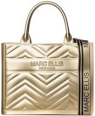 Marc Ellis Marc Ellis New York Sac à main pour femme Rubber 100% Rubber 29,5x22x9 cm Or et Or