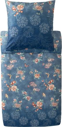 Bassetti Satin-Bettw&auml;sche-Garnitur ESPERIDI (Petrolio B1, 135x200+80x80)