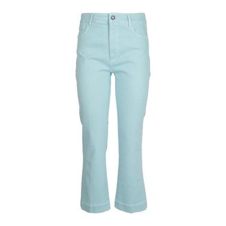 Sportmax Blaue Orme Hose mit Rei&szlig;verschluss - - Jeans - Damen - Blau - W25