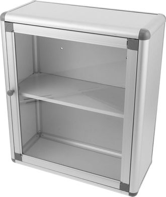 SOLUSTRE Wand-Medizinbox: An der Wand montierter Notfall-Medizinschrank, öffentlicher Hilfsbehälter mit transparentem Fenster für Büros, Badezimmerbänke