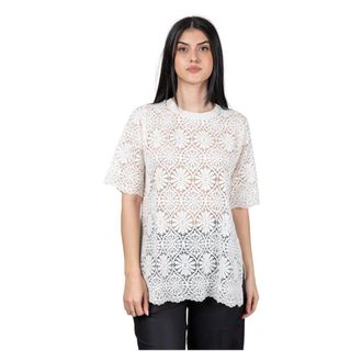 Ferrante Femme, Blouses et Chemises, Blanc, Taille: 36 FR Blouse