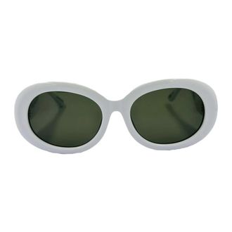 Linda Farrow Wei&szlig;e Lina Sonnenbrille - - Accessories - Damen - Wei&szlig; - ONE SIZE