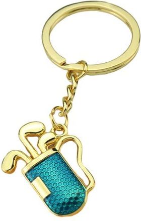 Generic Mini porte-cl&eacute;s de golf mignon en de zinc pour hommes, femmes, gar&ccedil;ons et filles, Bleu dor&eacute;., Refer to description