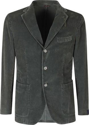 Santaniello Cord-Sakko mit aufgesetzten Taschen - - Jackets - Herren - Gr&uuml;n - XL