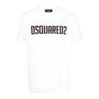 Dsquared2 Graphic Logo T-Shirt - - Tops - Herren - Wei&szlig; - S