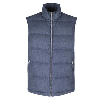 Eleventy Gilet Full Zip - - Jackets - Herren - Blau - M