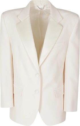 Magda Butrym Gerader Blazer mit offener Reversleiste - - Jackets - Damen - Beige - 2XS