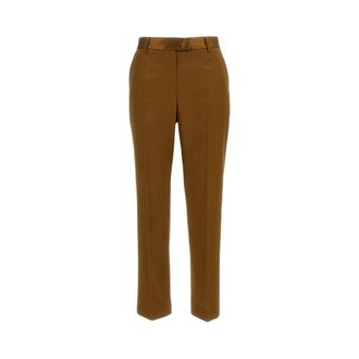 Alberto Biani Schlank geschnittene Hose - - Trousers - Damen - Braun - M