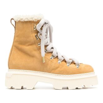 Santoni Elegante Braune Leder Stiefeletten - - Shoes - Damen - Braun - 41 EU