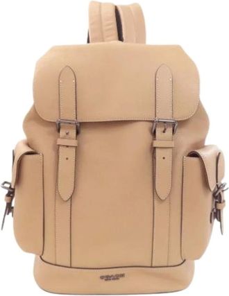 Coach unisex, Pre-owned, Brun, Taille: ONE Size Sac &agrave; dos en cuir doccasion