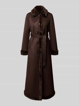 Lauren Ralph Lauren Mantel mit Webpelzbesatz
