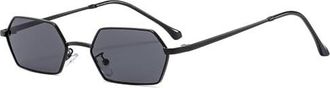 Generic Lunettes De Soleil &Agrave; Petite Monture En M&eacute;tal For Hommes, Conduite For Femmes Et Dext&eacute;rieur(Black)