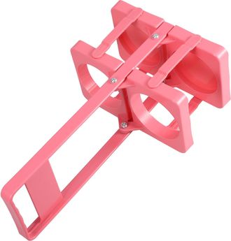 Artibetter Faltbarer Weinflaschenhalter aus Robustem Kunststoff Tragbarer Bier Getränketräger mit Handlichem Griff Zusammenklappbarer Flaschenträger für Praktisc