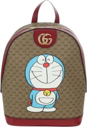 Gucci Sac &agrave; dos vintage Pre-owned - Femme - Pre-owned - Beige - Taille: ONE Size