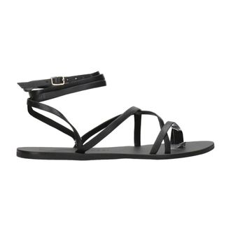 Maneb&igrave; Flat Sandalen - - Shoes - Damen - Schwarzk - 36 EU