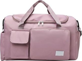 Generic Sac de voyage avec compartiment de s&eacute;paration sec/humide pour homme et femme, avec compartiment &agrave; chaussures, l&eacute;ger et facile &agrave; transporter, gris peti