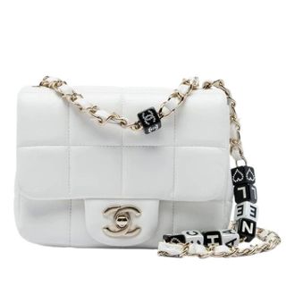 Chanel Pre-owned Vintage Quilted Lambskin Crossbody - Femme - Pre-owned - Blanc - Taille: ONE Size
