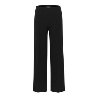 Soaked In Luxury Schwarze Hose mit Geradem Bein - - Trousers - Damen - Schwarzk - M