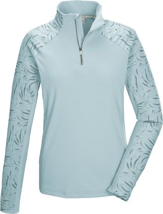 Killtec Damen Funktionsshirt/Fleeceshirt mit Stehkragen und Reißverschluss KSW 56 WMN FLX SHRT, hell eisblau, 46, 43458-000