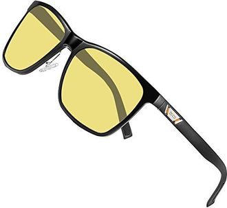 Duco Lunettes de Vision Nocturne en Fibre de Carbone Polaris&eacute;es pour Conduite de Nuit et Tir 3029HY (Noir)