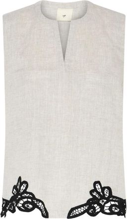 Julie Fagerholt - Heartmade Blouse HMTeni - Femme - Tops - Beige - Taille: 42 FR