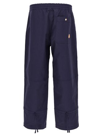 Moncler Mens Blue Cotton Casual Pants