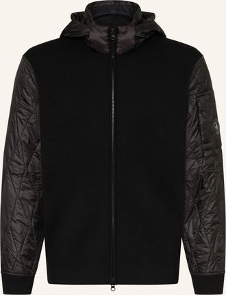 C.P. Company Jacke Im Materialmix schwarz