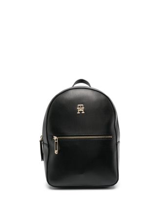 Tommy Hilfiger sac &agrave; dos &agrave; plaque logo - Noir