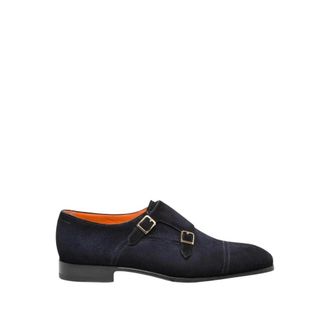 Santoni Double Buckle Loafer - - Shoes - Herren - Blau - 43 1/2 EU