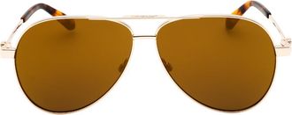 Off-white Off-white Ruston L Gold Verspiegelte Sonnenbrille
