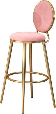 Generic Samtbesetzte Barhocker in Tresenh&ouml;he mit Metallbeinen, Barst&uuml;hle f&uuml;r K&uuml;cheninsel, Esszimmer und Kneipe